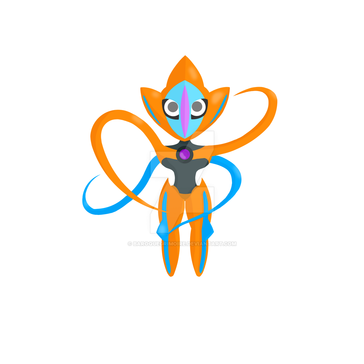 Pokemon Fanart Deoxys By Baroquegrimoire On Deviantart