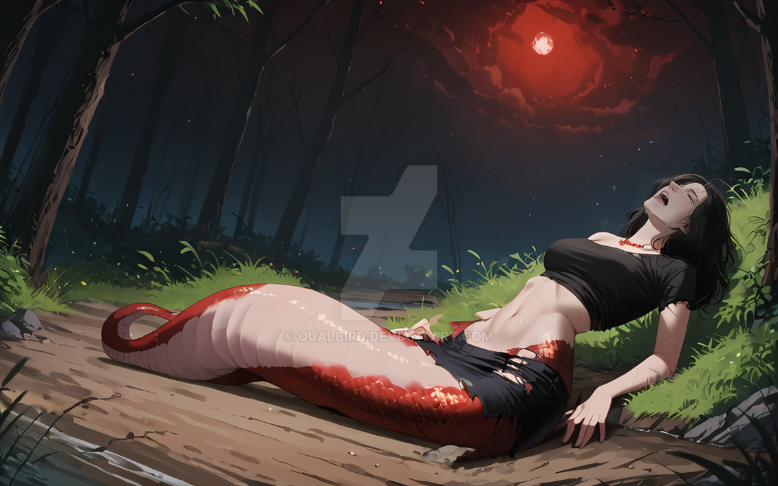 Under the shed of blood moon: Serpent's Lament by QualBird on DeviantArt Under the shed of blood moon: Serpent's Lament by QualBird on DeviantArt