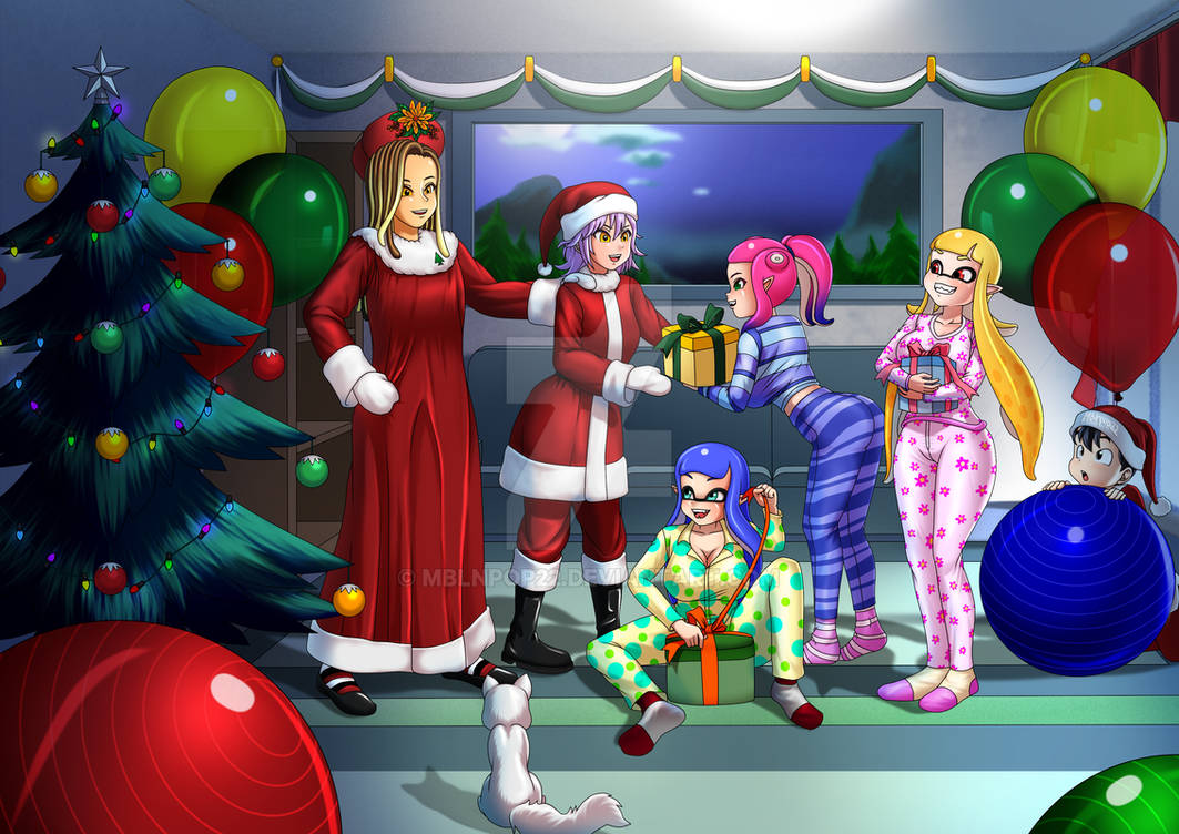 Me Santa Nike And Mrs Santa Hera Giving Ts By Mblnpop22 On Deviantart