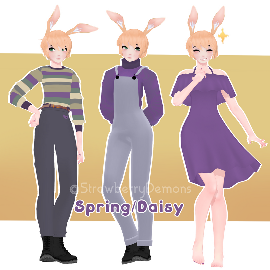 Mmd Springdaisy Model By Movixel On Deviantart