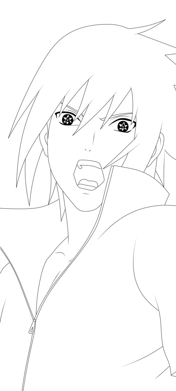 Sasuke Uchiha Lineart By Gevdano On Deviantart