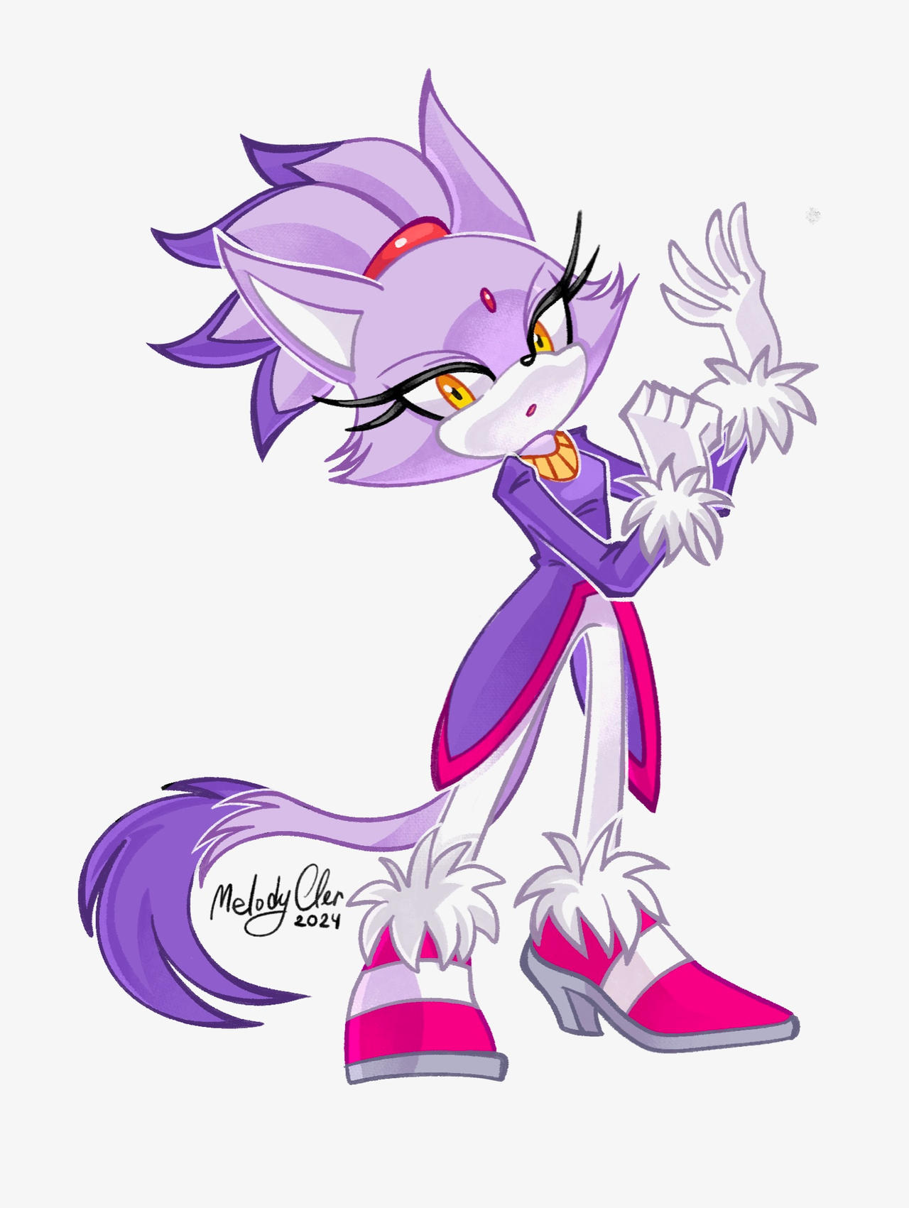 Blaze The Cat By Melodyclerenes On Deviantart