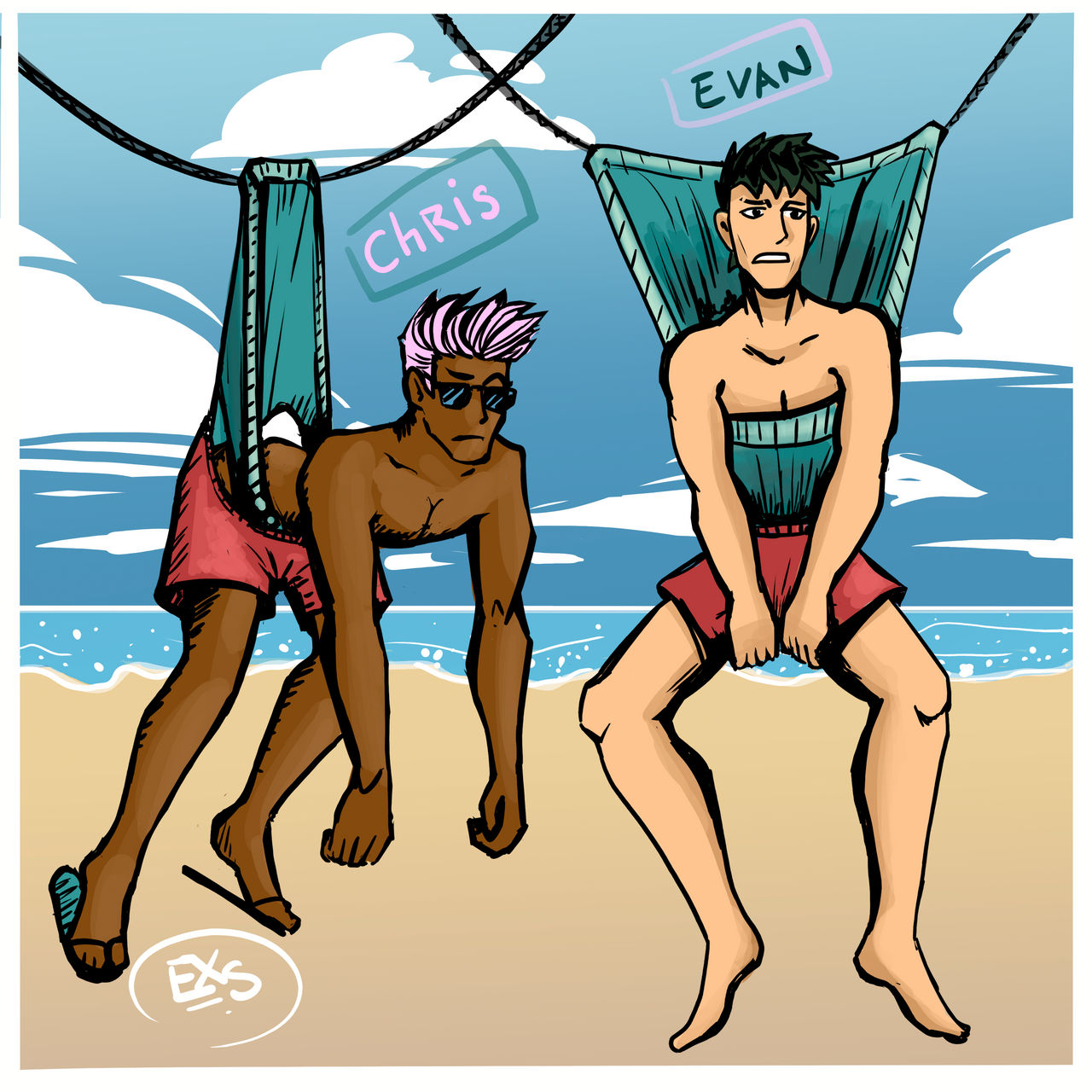 Chris And Evan Wedgie By Domexs On Deviantart