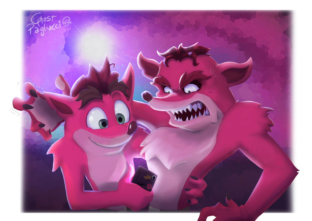 Evil Crash And Crash Bandicoot Evil Skin Selfie By Betha99 On Deviantart
