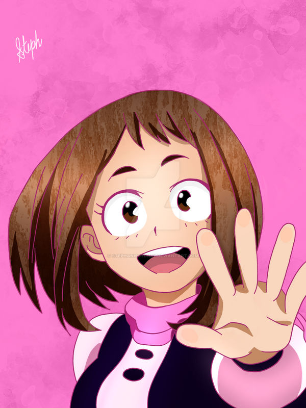 Ochako Uraraka Digital Art By Stephaniesydney On Deviantart