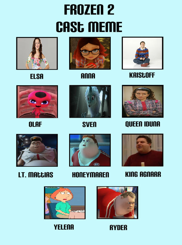 My Frozen Ii Cast Meme By Superfantasticcm123 On Deviantart