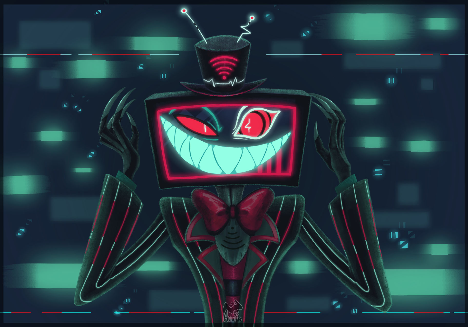 Hazbin Hotel TV Demon Vox by Afialtis on DeviantArt Hazbin Hotel TV Demon Vox by Afialtis on DeviantArt