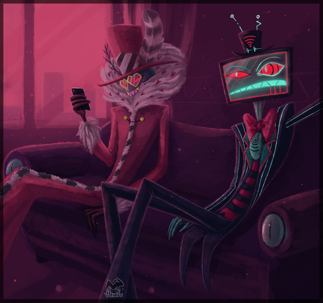 Vox and Valentino Hazbin Hotel by Afialtis on DeviantArt Vox and Valentino Hazbin Hotel by Afialtis on DeviantArt