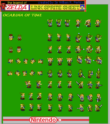 OOT Link Sprites by SirWilliamPerkins on DeviantArt