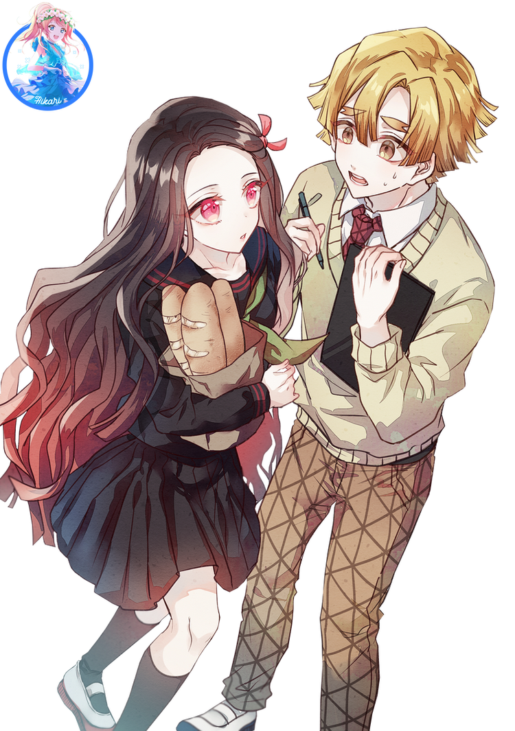 Render Nezuko X Zenitsu Kimetsu No Yaiba By Anime Kiu On Deviantart