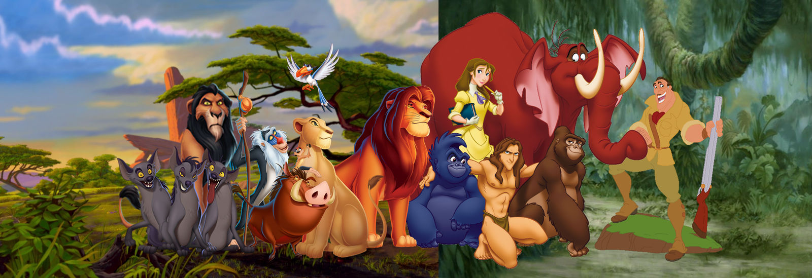 The Lion King And Tarzan By Aaronhardy523 On Deviantart