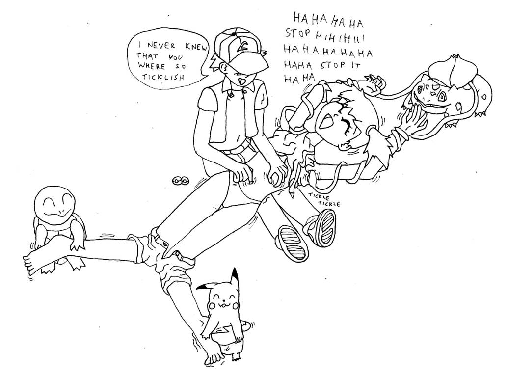 Ash Tickles Misty By Dashadyalien On Deviantart
