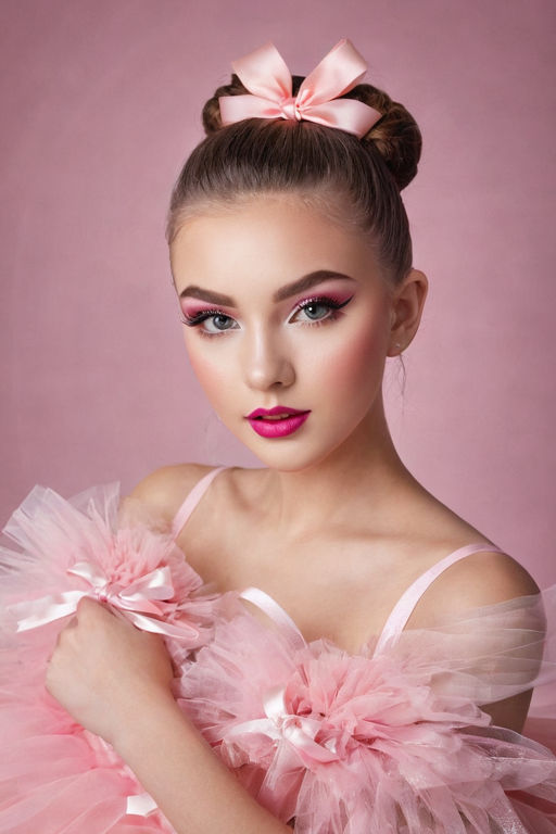 Brunette Woman In A Pink Ballerina Costume 16 By Myvirtualplayground On Deviantart