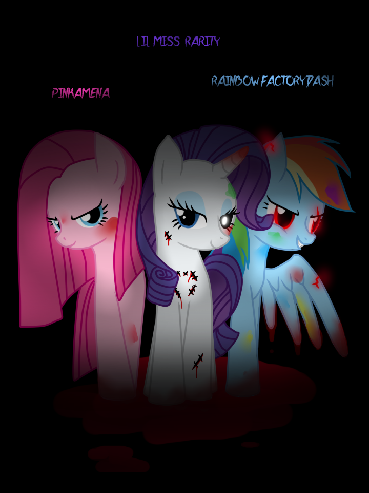Pinkamenalil Miss Rarity And Rainbow Dash Factory By Agatabr On Deviantart