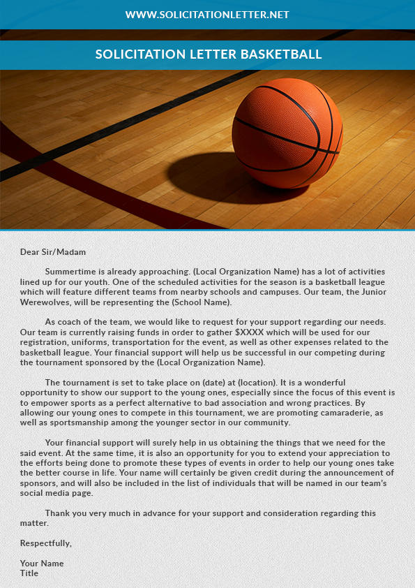 Solicitation Letter Basketball By Bellaswiger On DeviantArt solicitation-letter-basketball-by-bellaswiger-on-deviantart