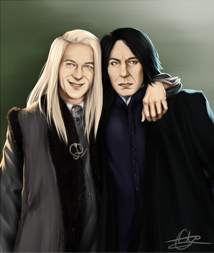 Lucius Malfoy And Severus Snape Commission By Bakuhatsu Dei On Deviantart