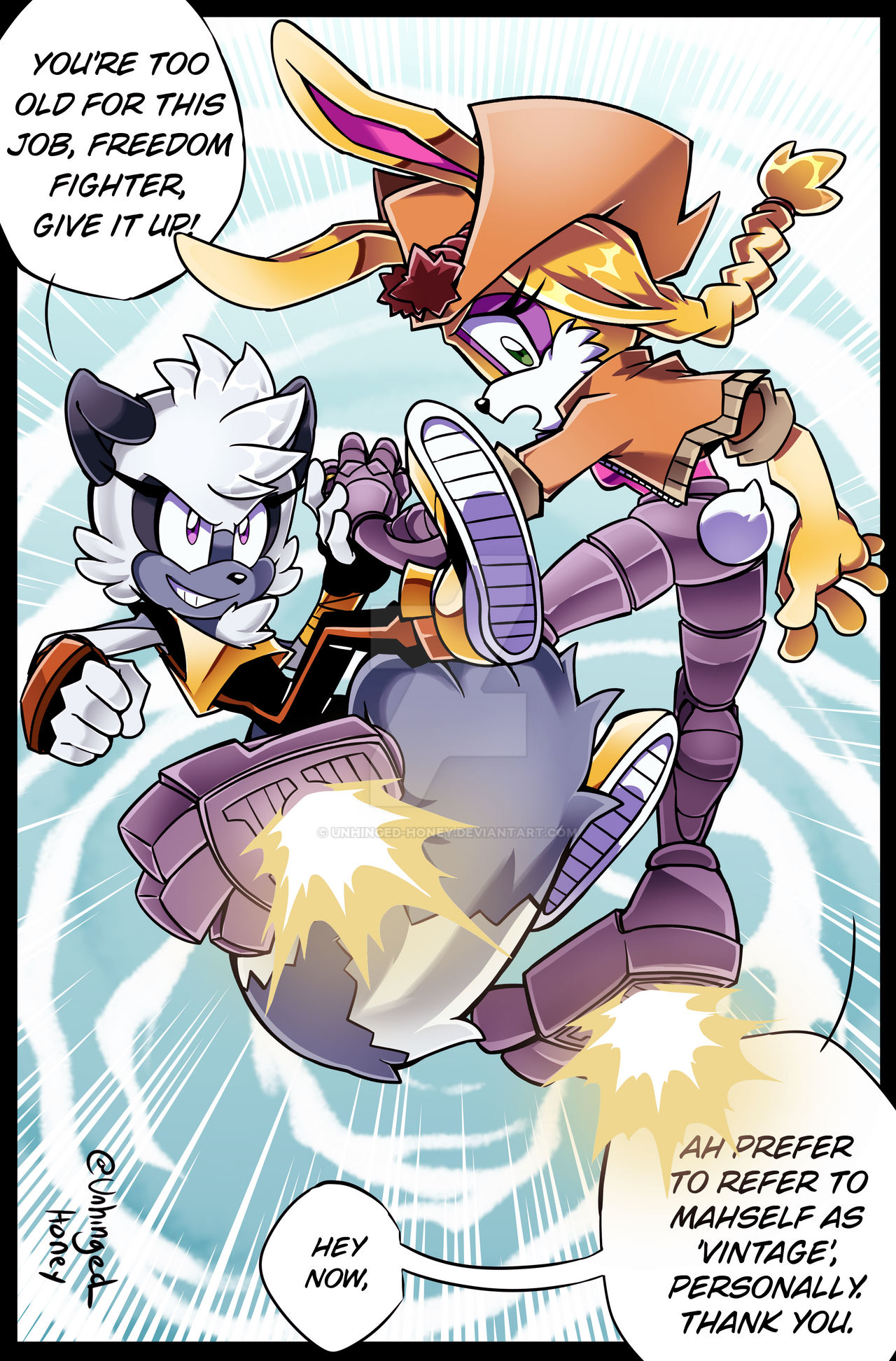 Archie And Idw Faceoff 2 Bunnie Vs Tangle By Unhinged Honey On Deviantart