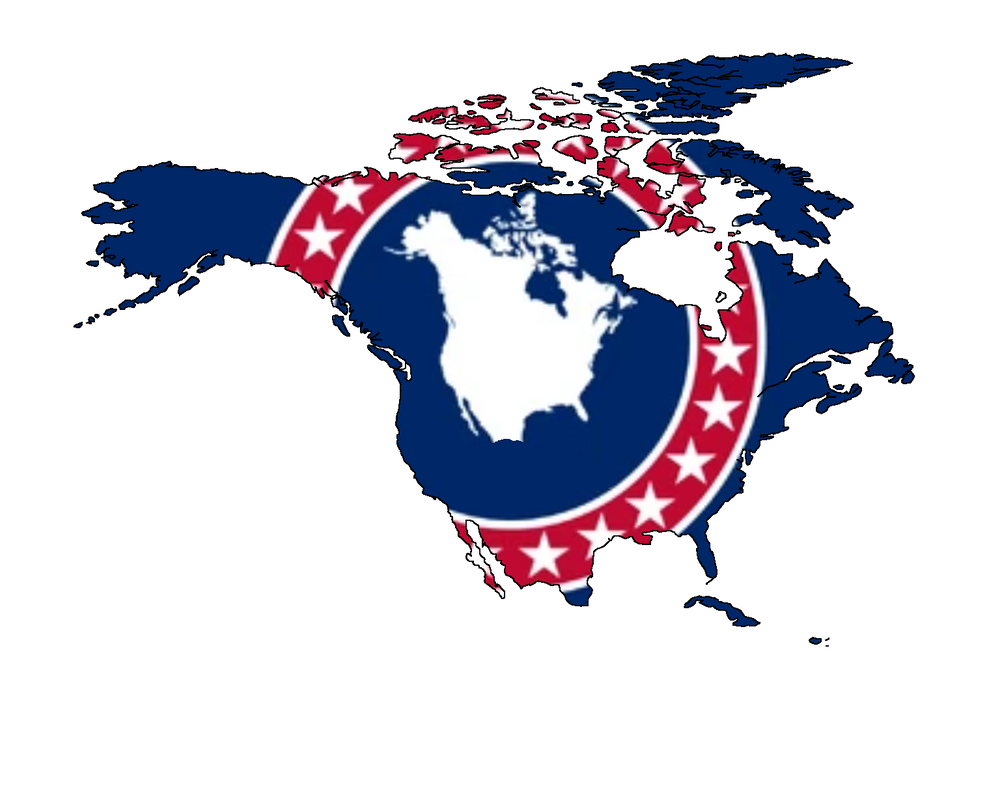 North American Federation Flag Map By Arkansasball On Deviantart