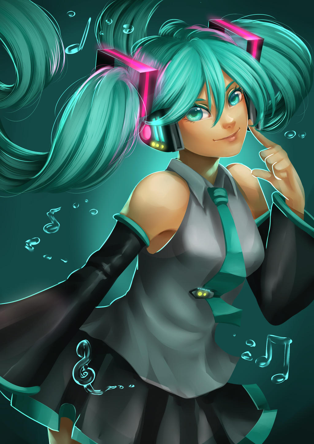 Hatsune Miku By Pikadiana On Deviantart