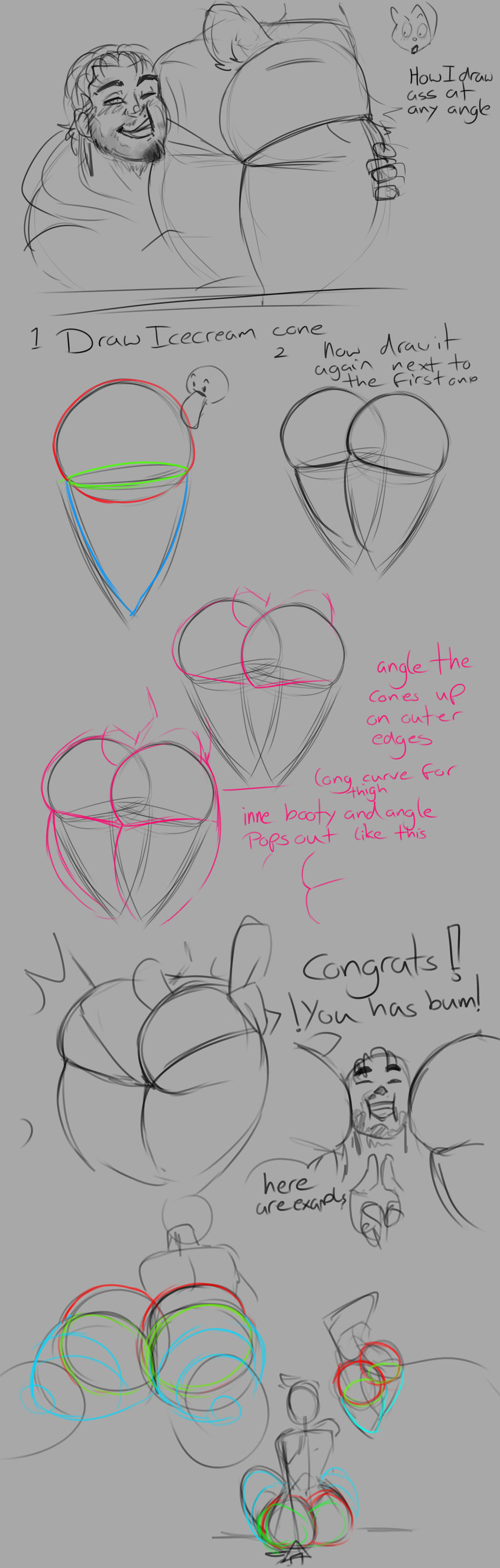 How To Butt By Brokencreation On Deviantart