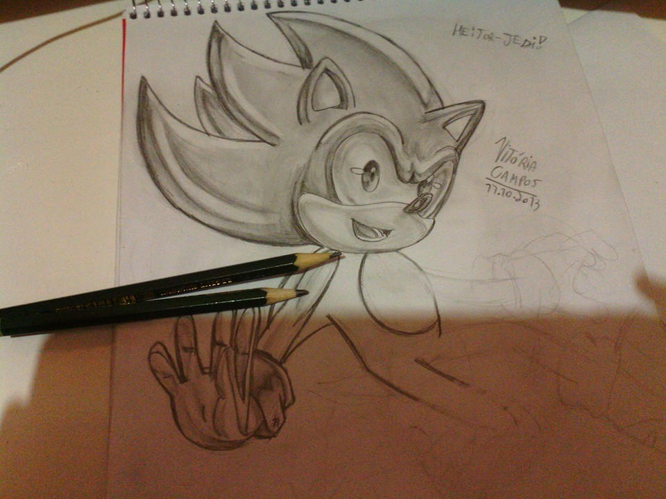 Super Sonic By Vitoriacampos On Deviantart