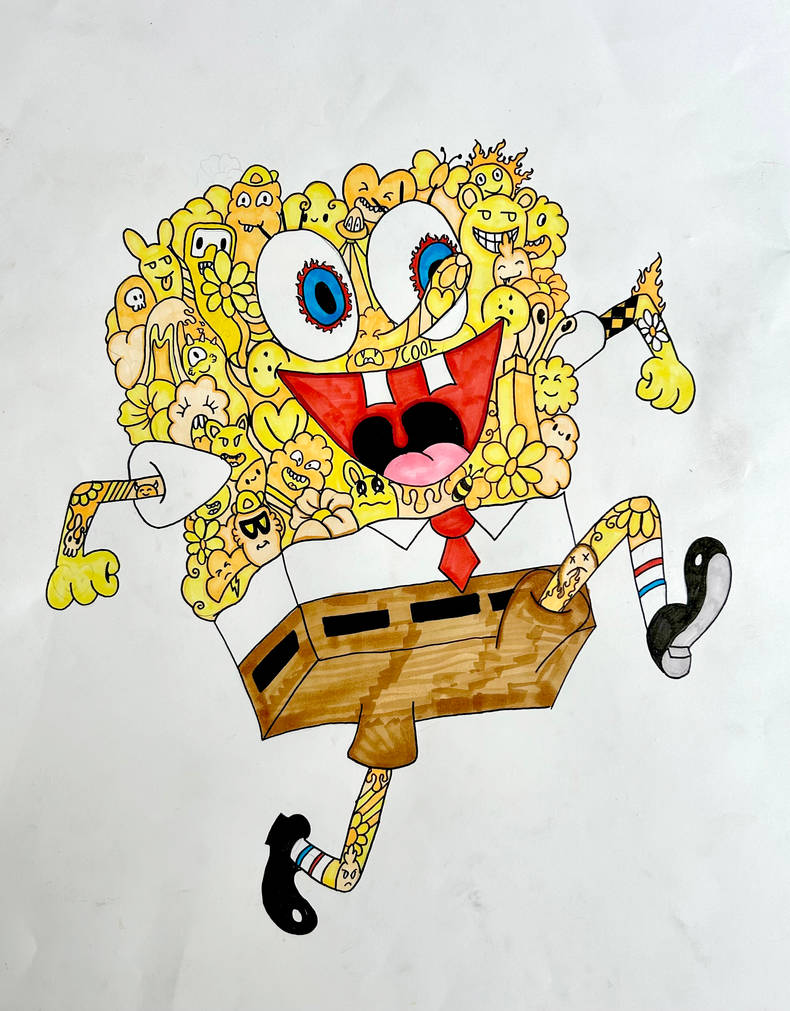 An Artists Tribute To Spongebob Squarepants By Fbdoodles On Deviantart
