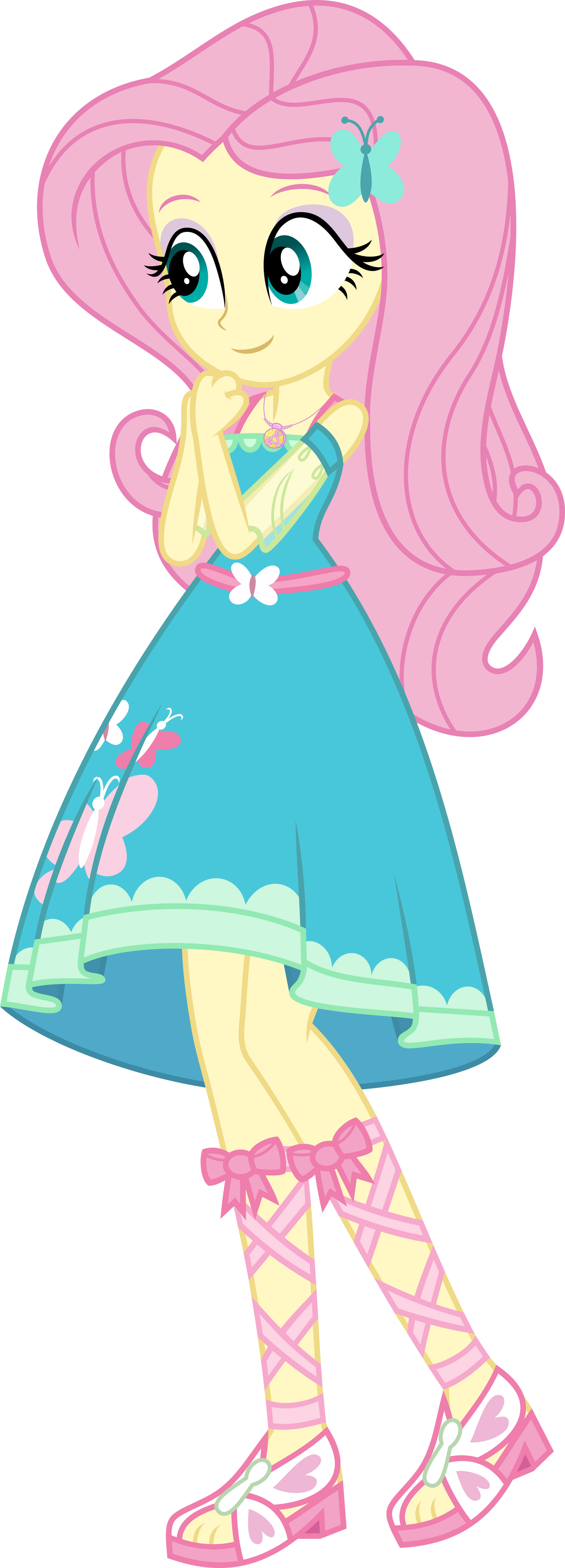 Human Fluttershy Fullbody Vector By Starryshineviolet On Deviantart