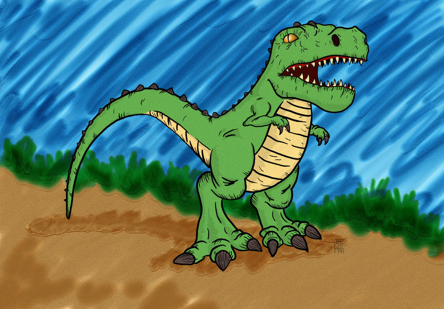 Tyrannosaur Sexy Black Lines By Thequimper On Deviantart