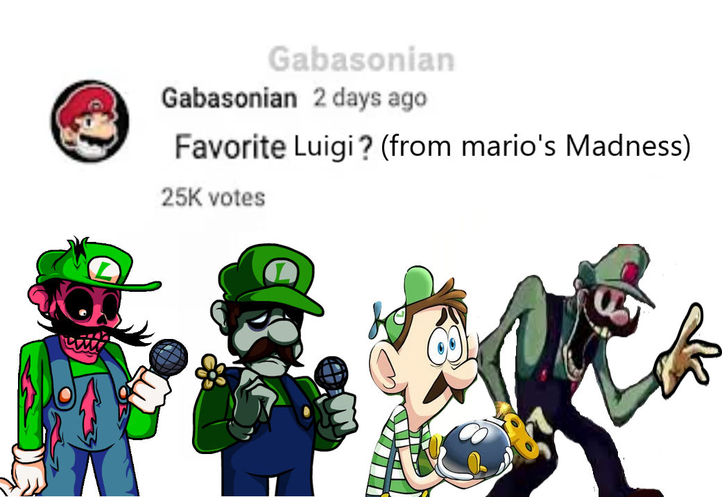 Favorite luigi? (from mario's Madness) by MARIOFridayNightfunk on ... Favorite luigi? (from mario's Madness) by MARIOFridayNightfunk on ...