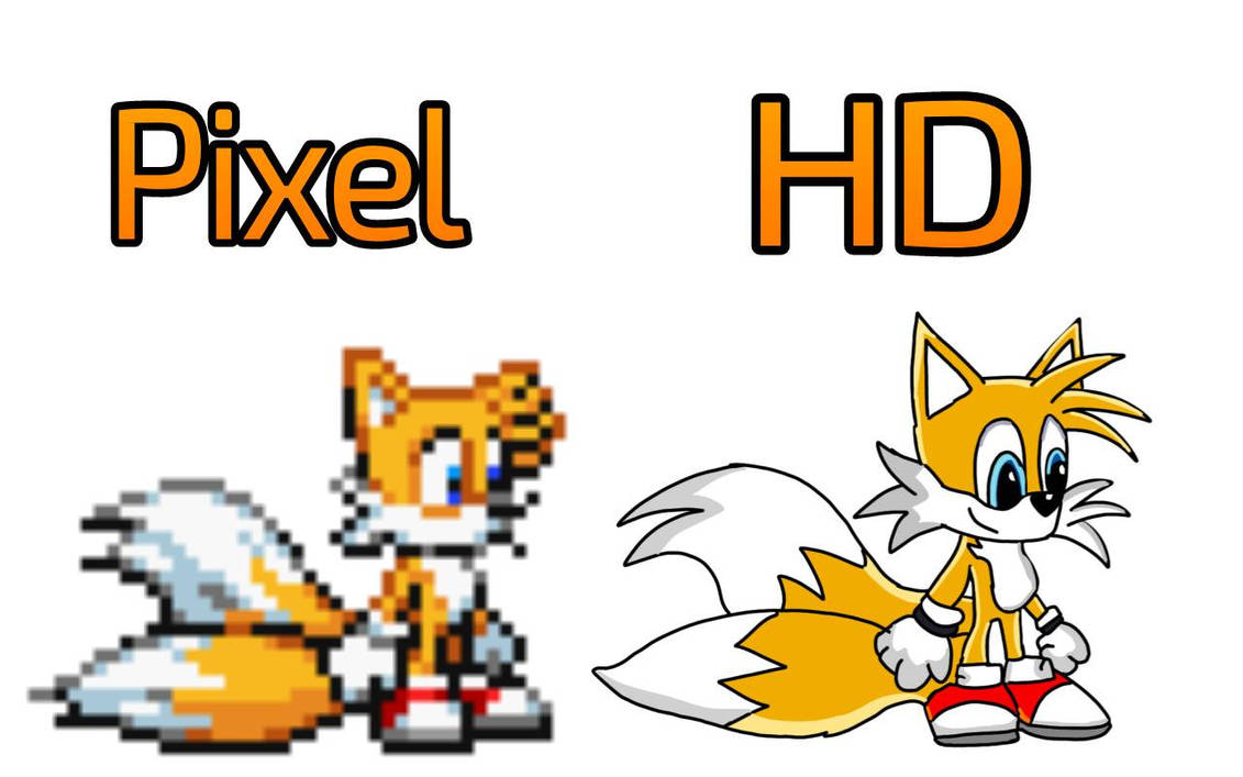 Sonic Advance Tails Pixel Model In Hd By Theredsus On Deviantart
