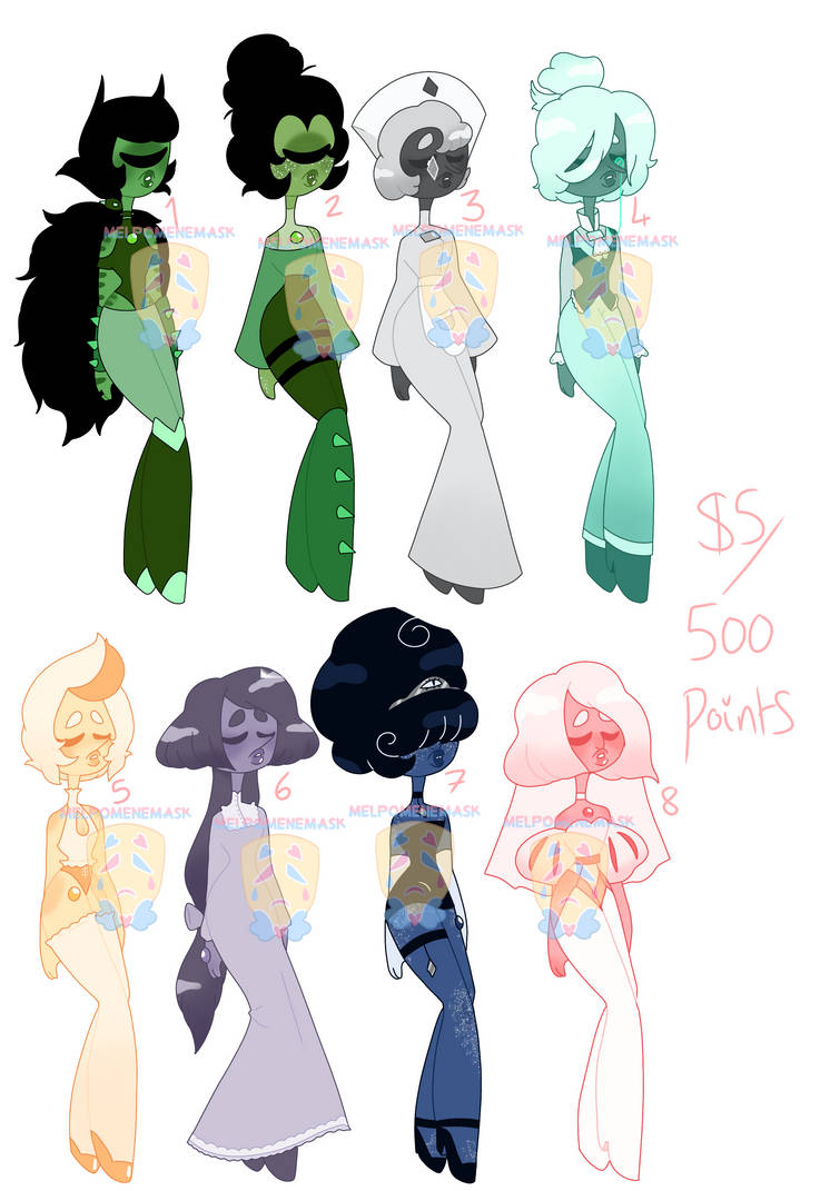 Assorted adopts CLOSED by MelpomeneMask on DeviantArt Assorted adopts CLOSED by MelpomeneMask on DeviantArt