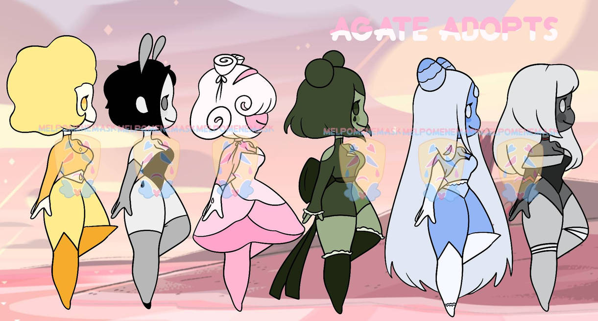 Agate adopts (CLOSED) by MelpomeneMask on DeviantArt Agate adopts (CLOSED) by MelpomeneMask on DeviantArt