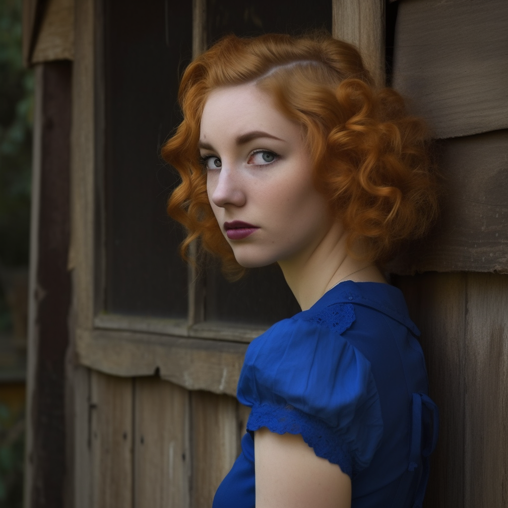 Red Headed Girl Outside A Dilapidated Shack By Mrjsaiart On Deviantart