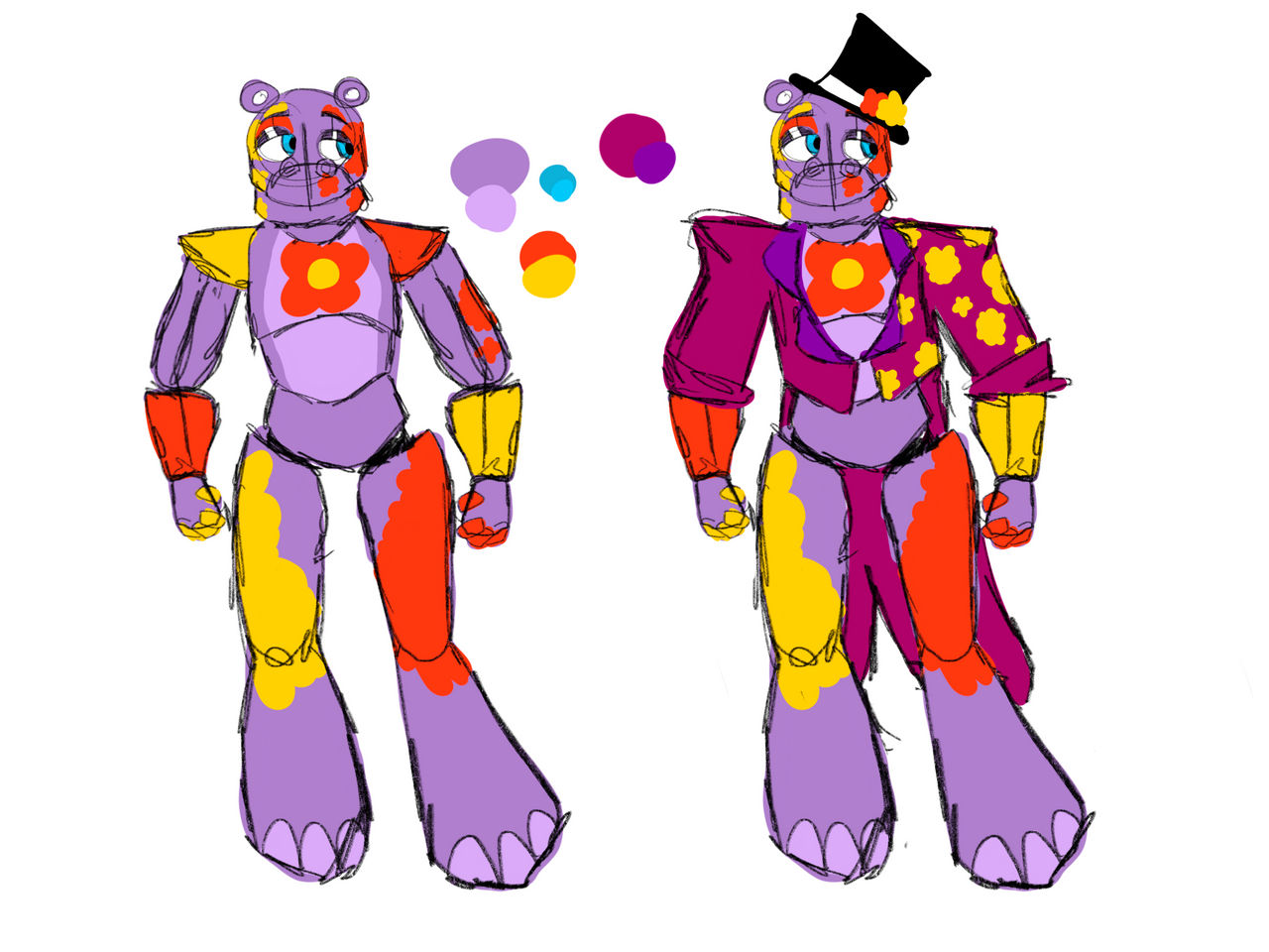 Glamrock Mr Hippo By Aroacerace On Deviantart