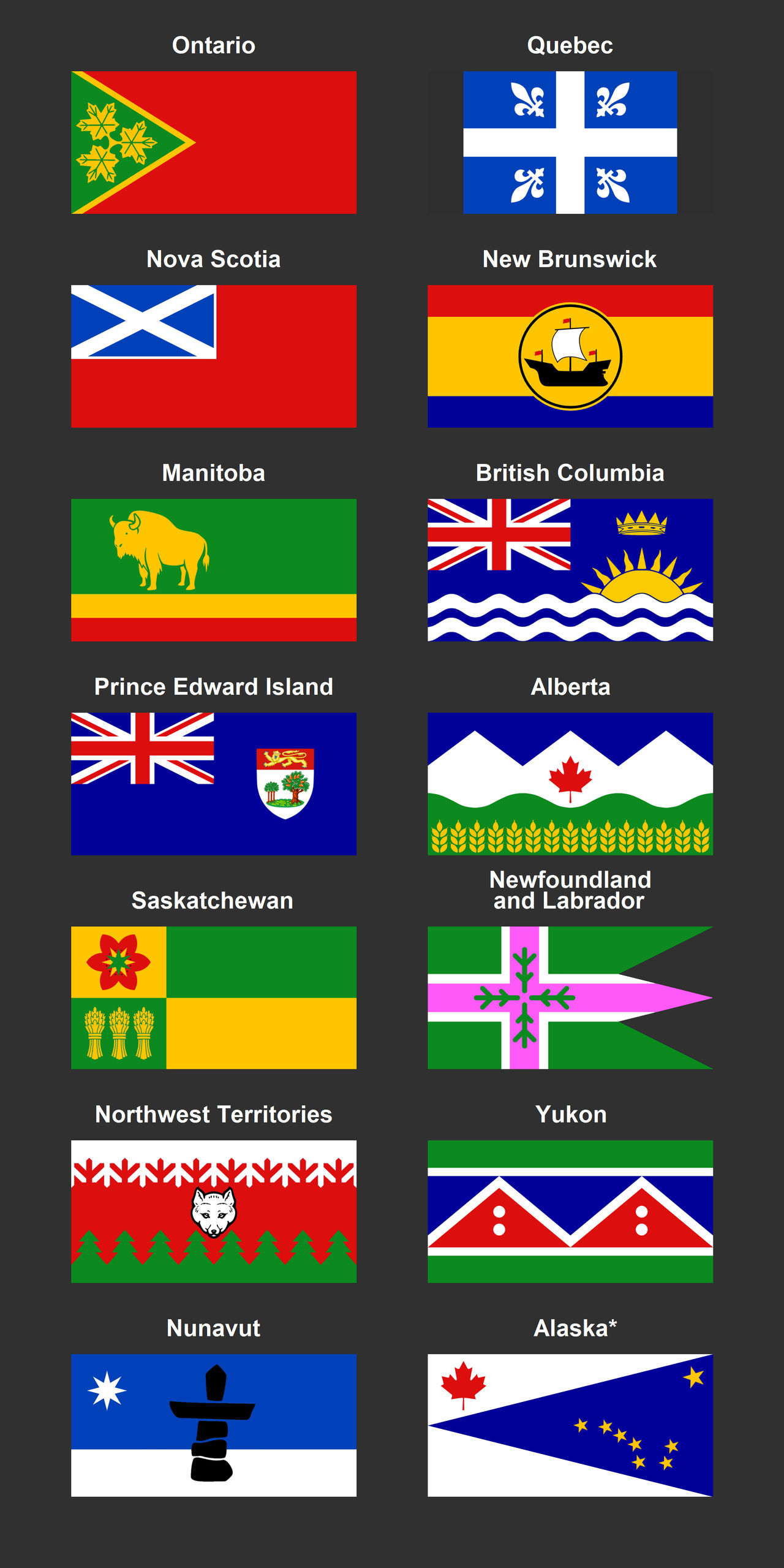 Compiled Of The Redesign Flags Of Canada By Magnumdrako25 On Deviantart
