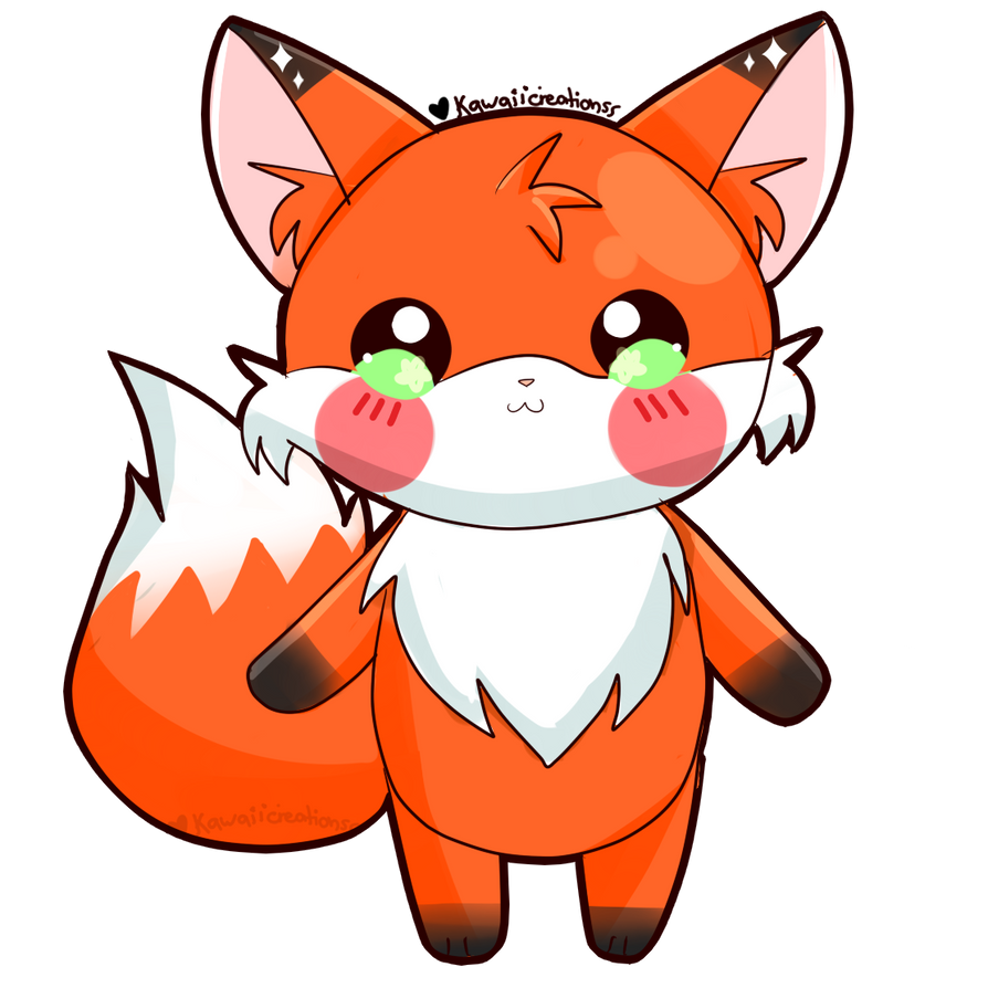 Cute Fox By Kawaiicreationss On Deviantart