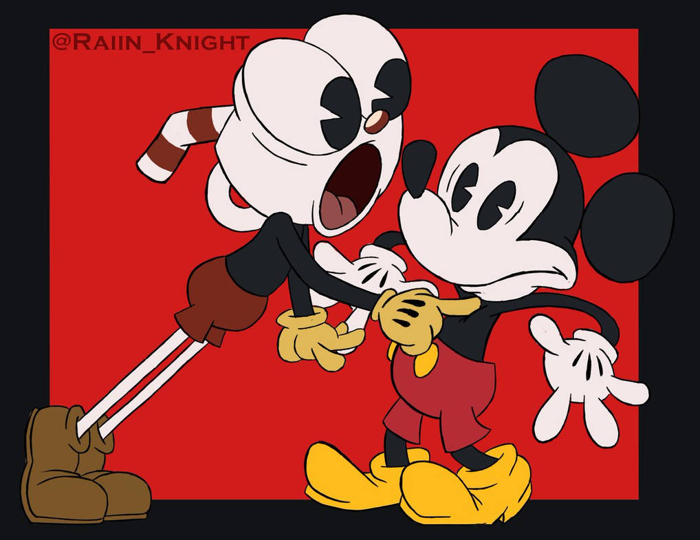 Mickey Meets cuphead by macbalmo on DeviantArt Mickey Meets cuphead by macbalmo on DeviantArt