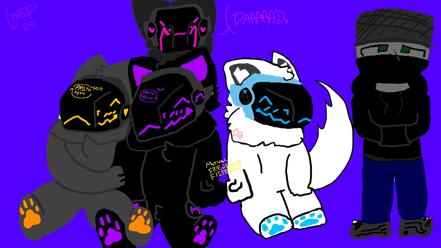The Whole Gangs Here By Shi The Protogen On Deviantart