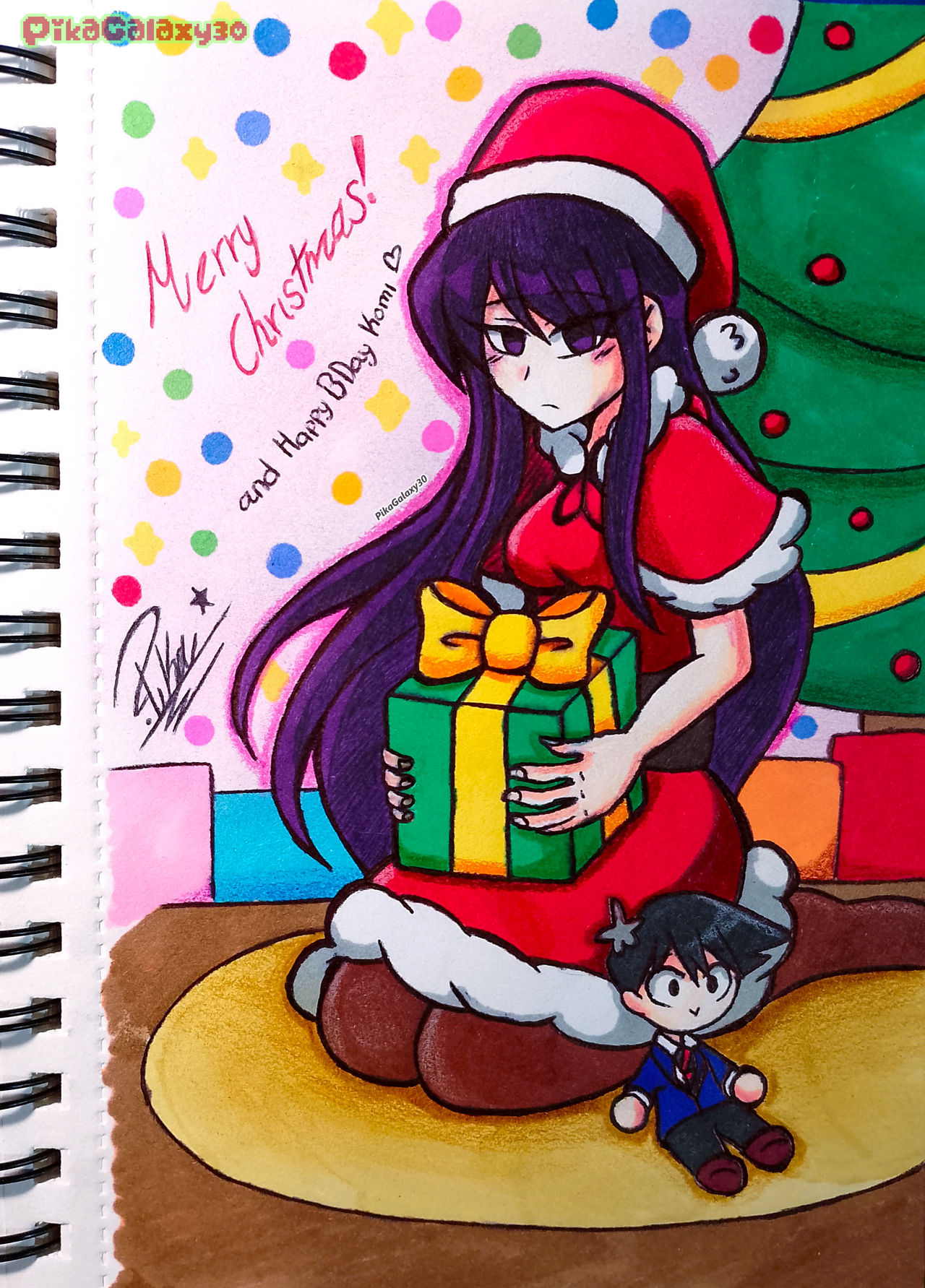 Merry Christmas Happy Bday Komi San By Pikagalaxy30 On Deviantart