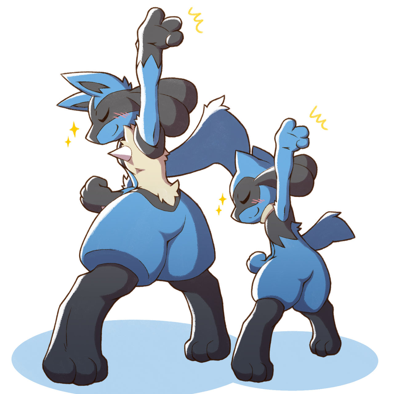 Lucario And Riolu By Acky05 On Deviantart