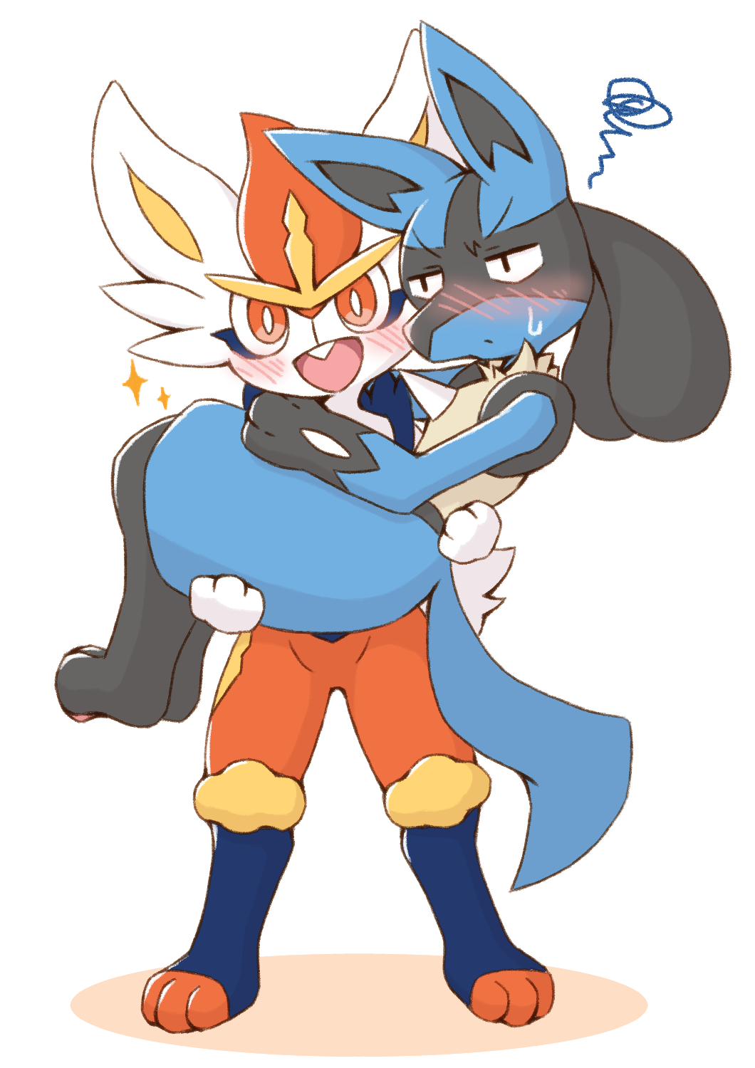 Lucario And Cinderace By Acky05 On Deviantart