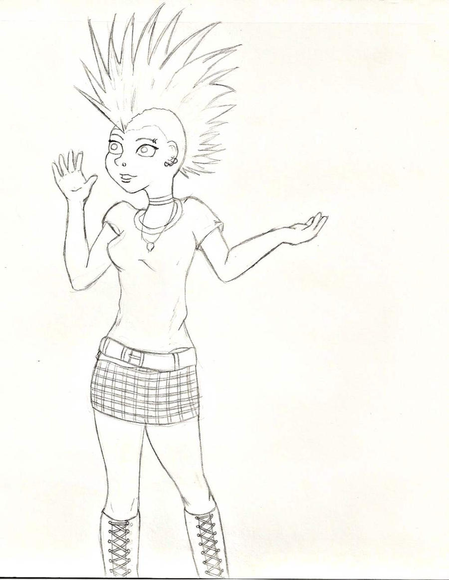 Punk Rock Girl By Kaleena S On Deviantart