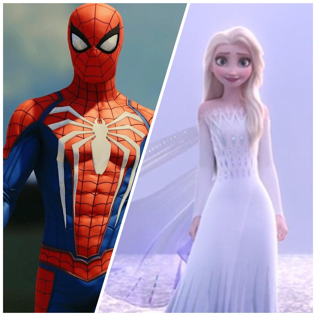 Spider Man X Elsa By Leebo4 On Deviantart