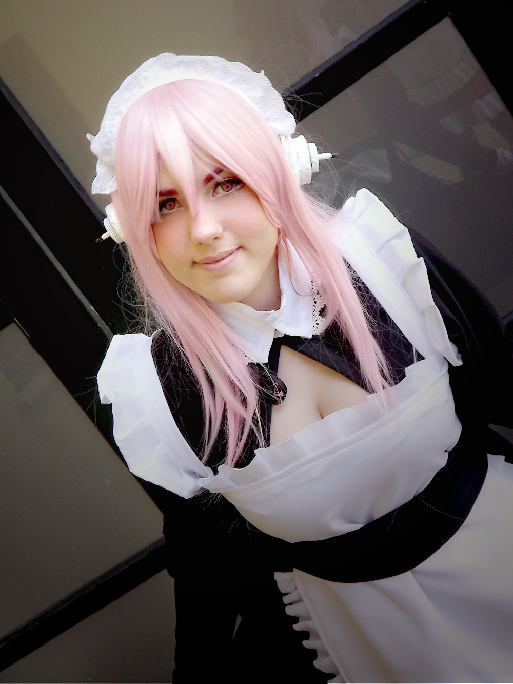 Super Sonico Meido V By Sweetcandycupkake On Deviantart