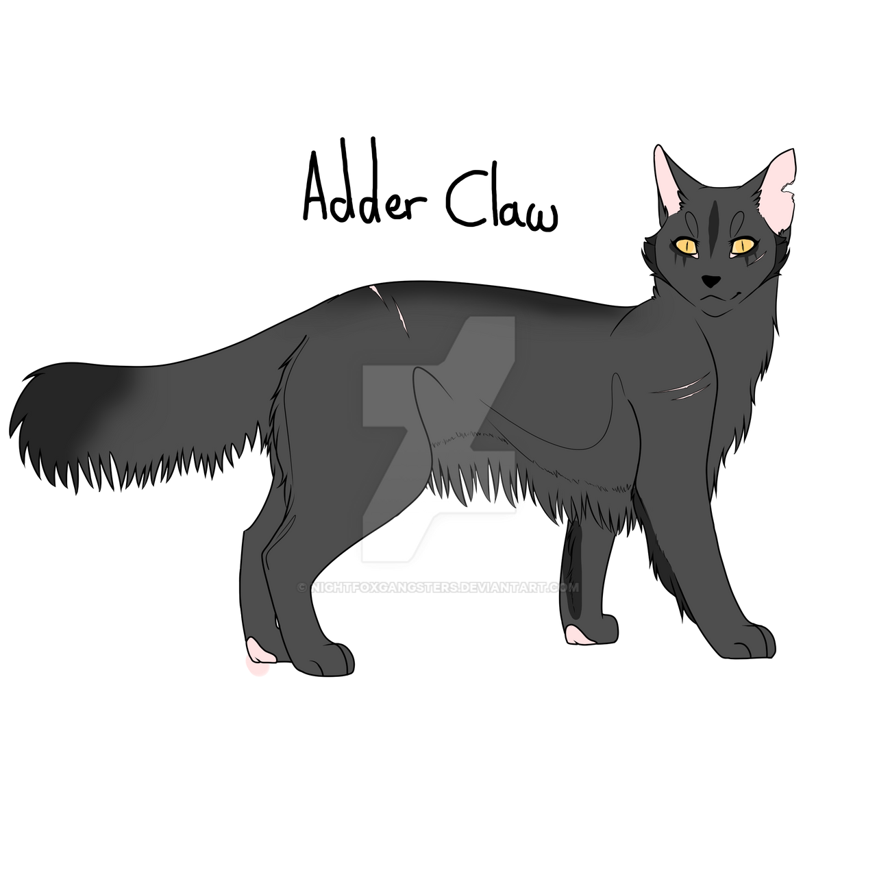 Warrior Cat Ocadder Claw By Nightfoxgangsters On Deviantart
