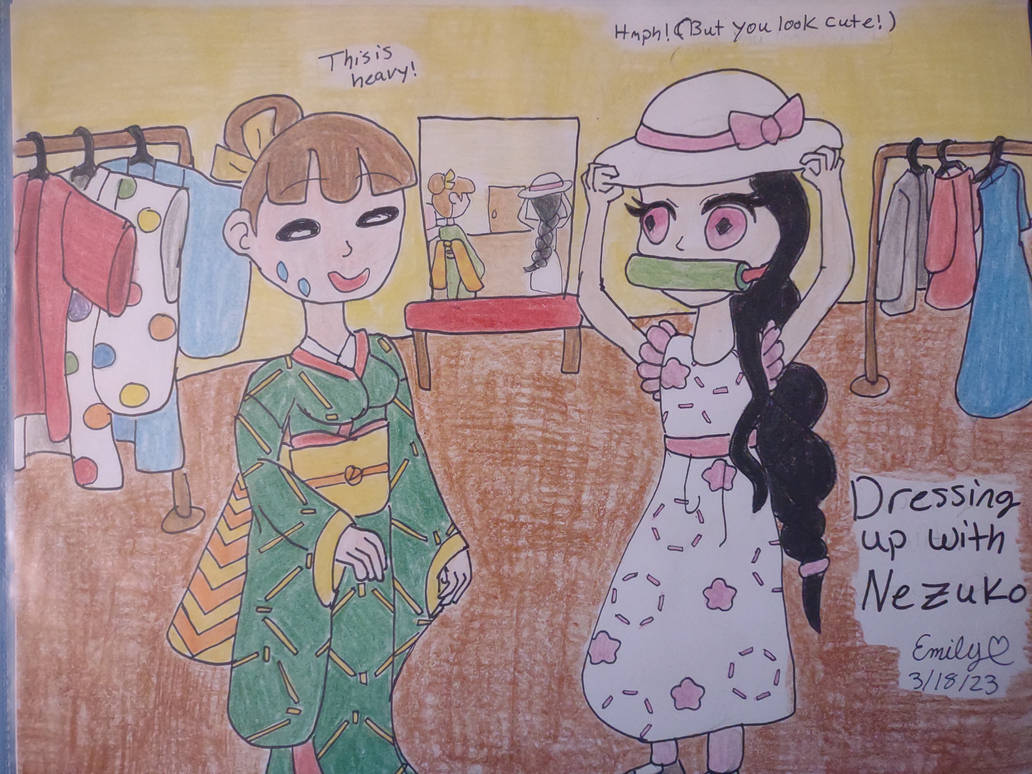 Dressing Up With Nezuko By Fantasytheunicorn On Deviantart