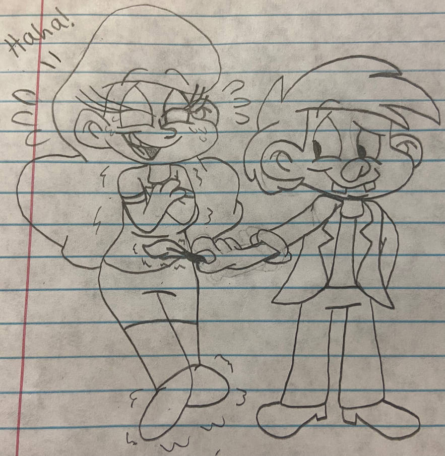 Montana Max Tickling Sarah With A Feather By Toonysarah On Deviantart