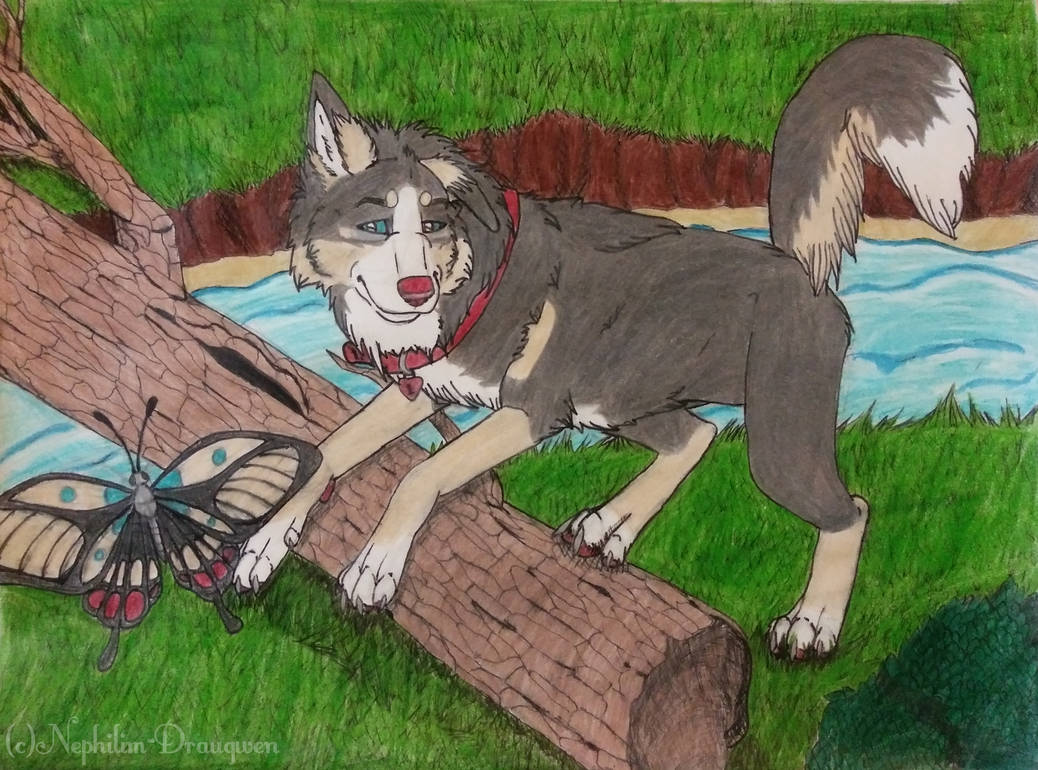 A Stroll By The River By Kaia Kitsune On Deviantart