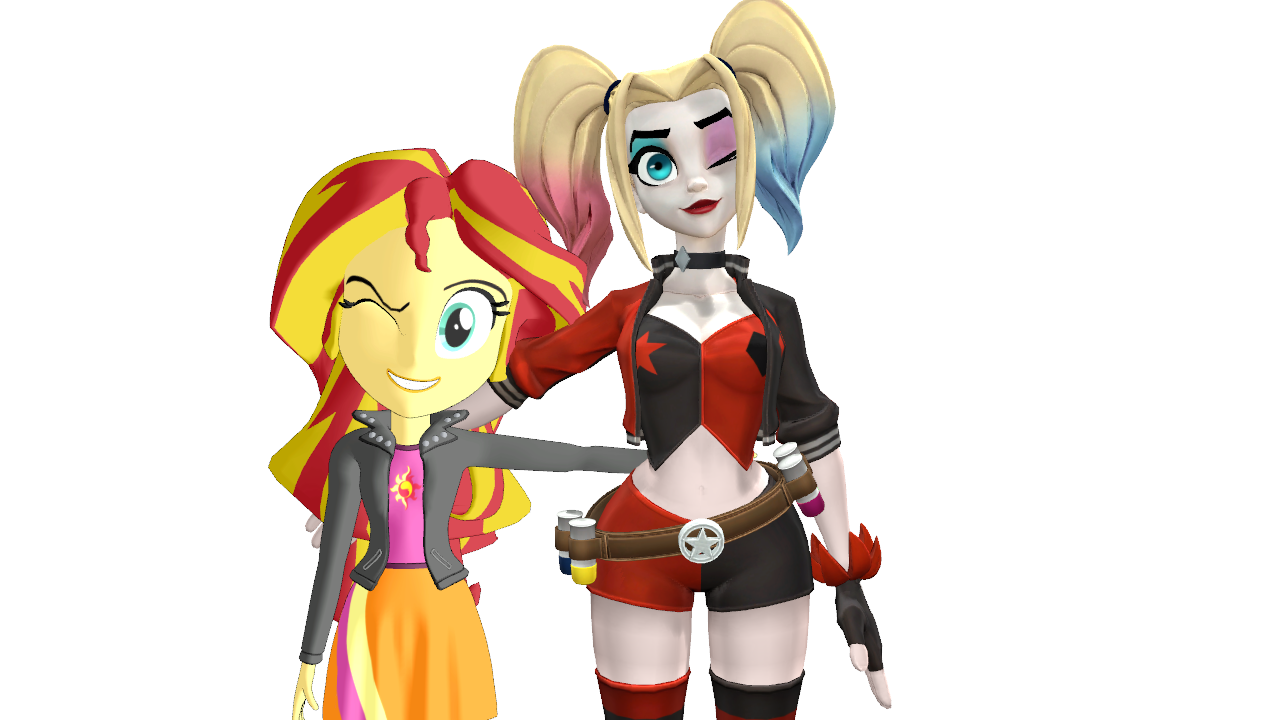 Reformed Sunset And Harley Quinn wink by Goodasio2 on DeviantArt Reformed Sunset And Harley Quinn wink by Goodasio2 on DeviantArt