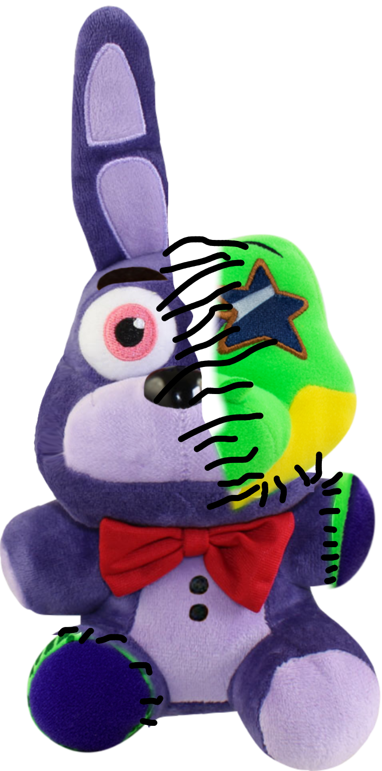 Hybrid Bonnie Plush By Glamrockfreddysupers On Deviantart